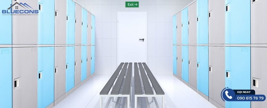 Tủ locker gỗ cho trường học - Bluecons